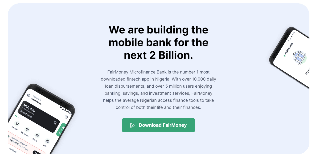 Fair Money: Get a quick Naira loan in 5 minutes